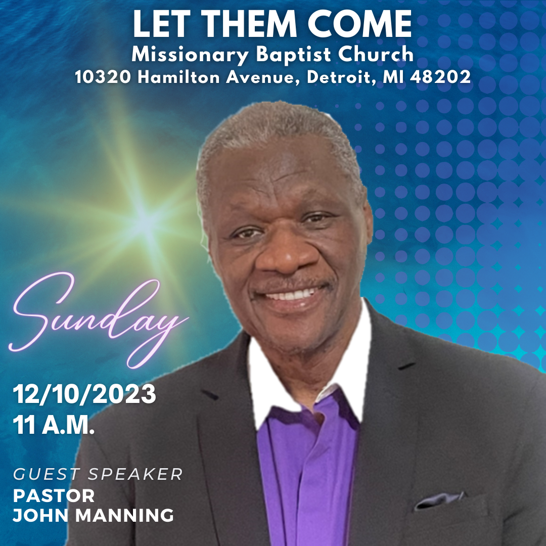 Morning Speaker: Rev. John Manning, 12/10/2023 - Let Them Come ...
